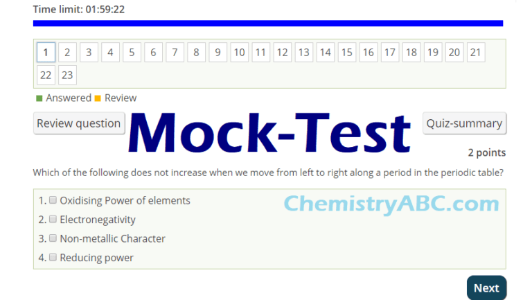 MCQs Test Based on Previous Year Question Paper B.Sc. VI Semester ...