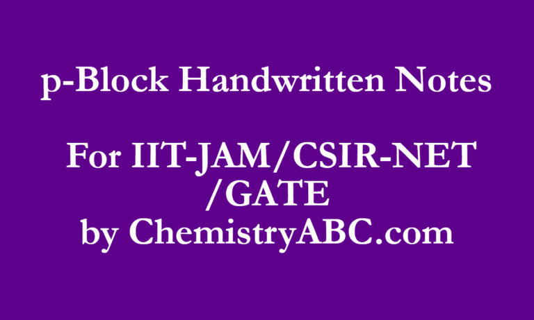 CSIR NET Chemistry Notes PDF free download | ChemistryABC.com